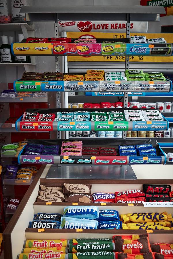 At Lucy Sparrow’s Felt Corner Shop | Spitalfields Life